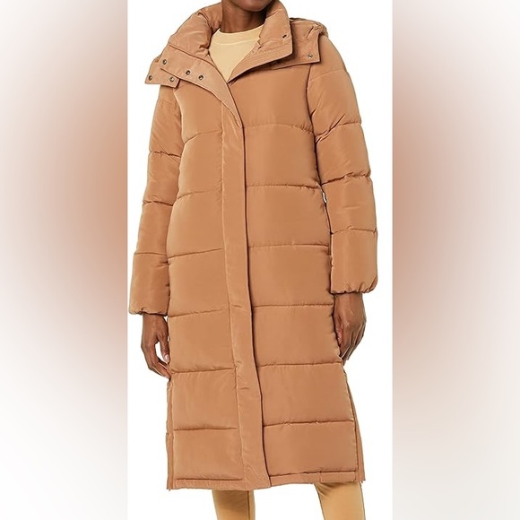 Amazon | Jackets & Coats | Nwt Womens Light Brown Long Puffer Jacket ...
